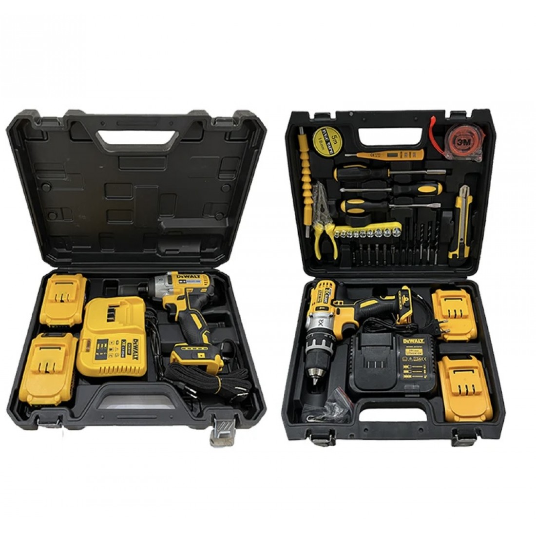ΑΤΣΑΒΙΔΟ+ΠΑΛΜΙΚΟ ΚΑΤΣΑΒΙΔΙ DEWALT 24vLI-ION +5ΜΠΑΤΑΡΙΕΣ SET BRUSHLESS ...
